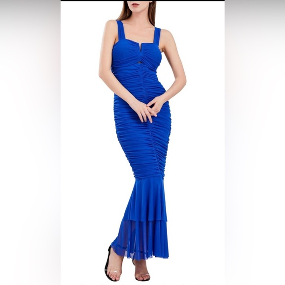 Dresses | Royal Blue Fishtail Mermaid Gown | Poshmark